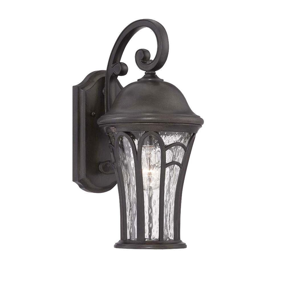 Highgate Collection Wall Lantern 3-Light Outdoor Black Coral Light Fix ...