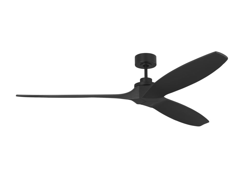 Collins Smart 70 Ceiling Fan in Midnight Black with Midnight Black Bla ...