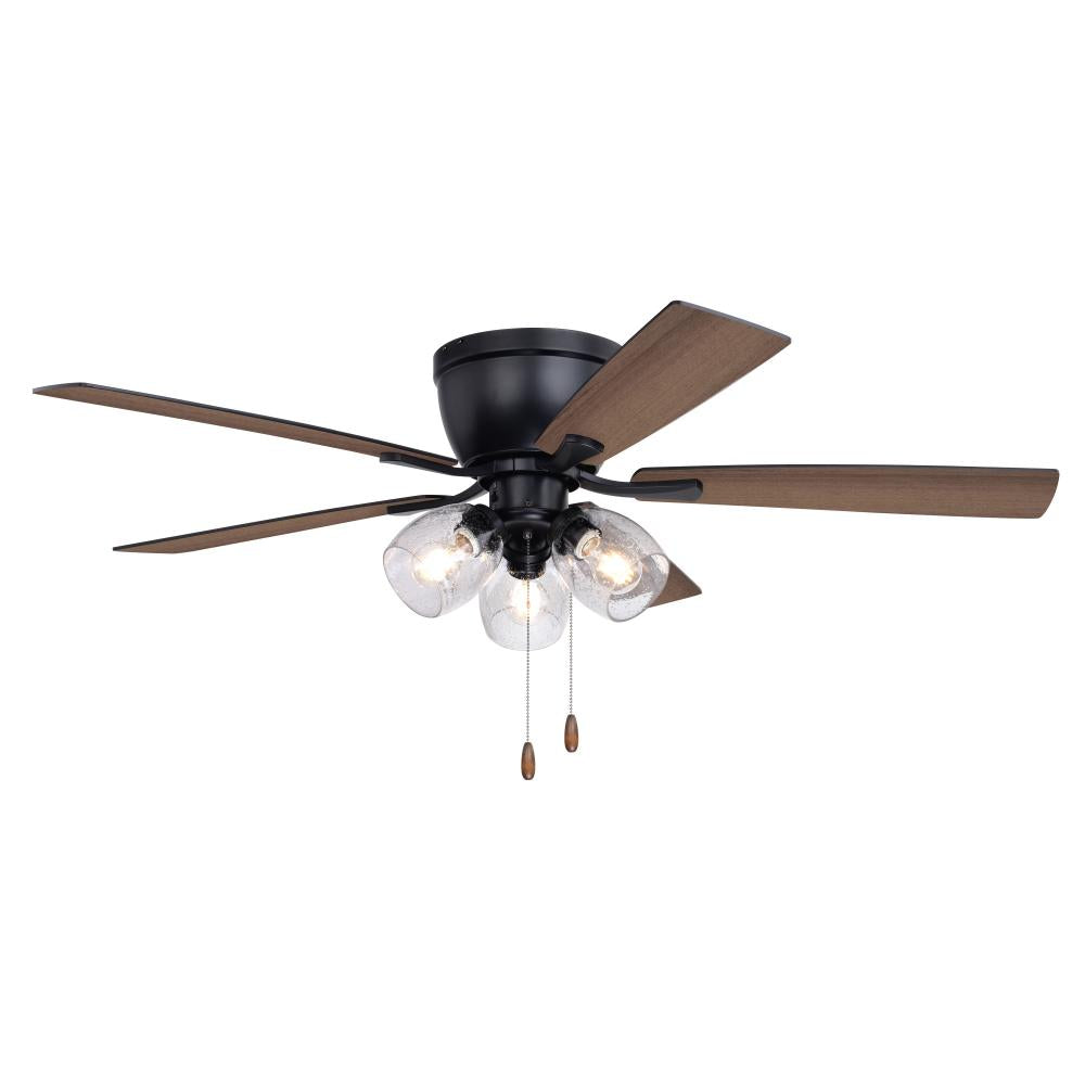 Brayton 52-in Ceiling Fan Black — Belles Lighting