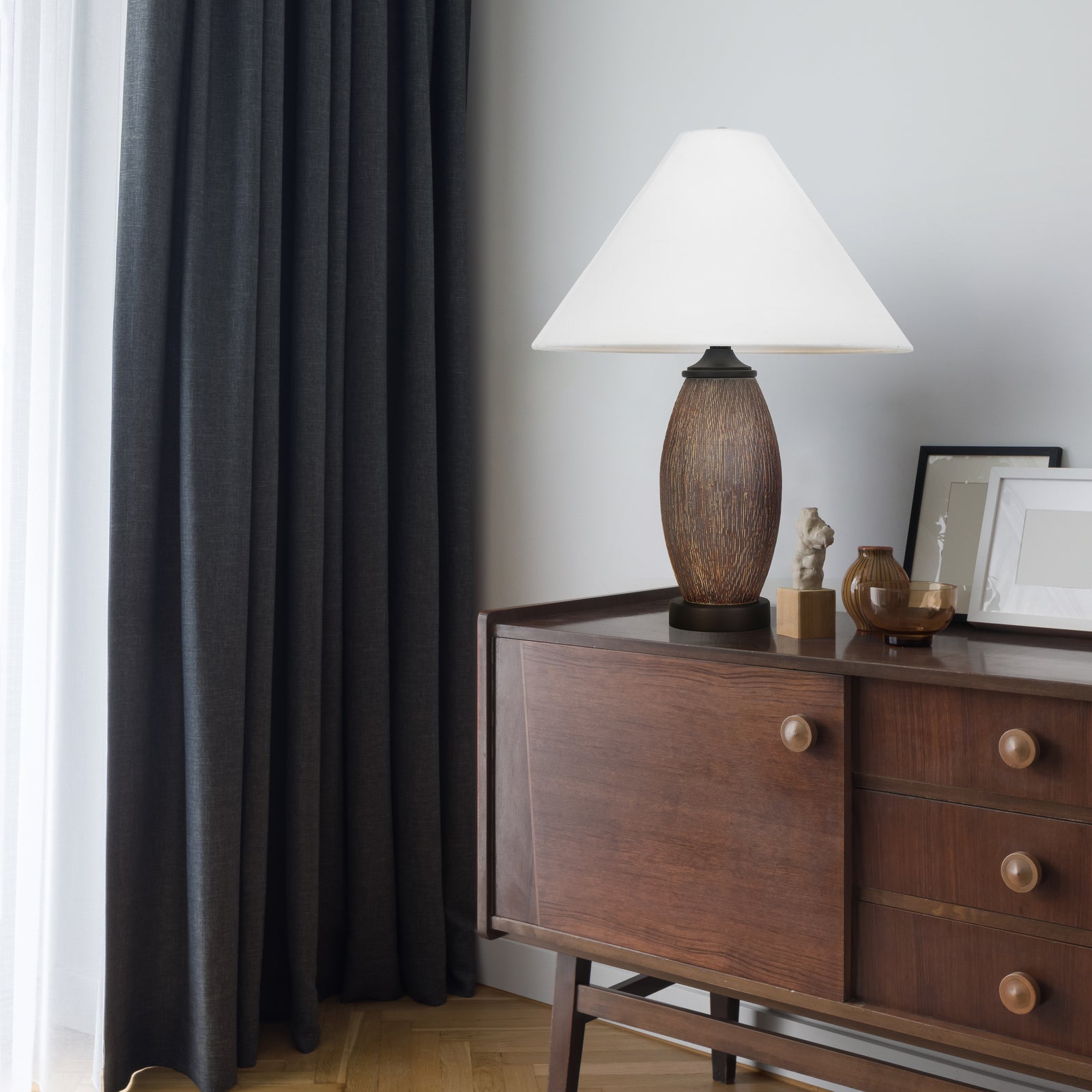 Palladian 5-Light Linear Chandelier in Matte Black — Belles Lighting