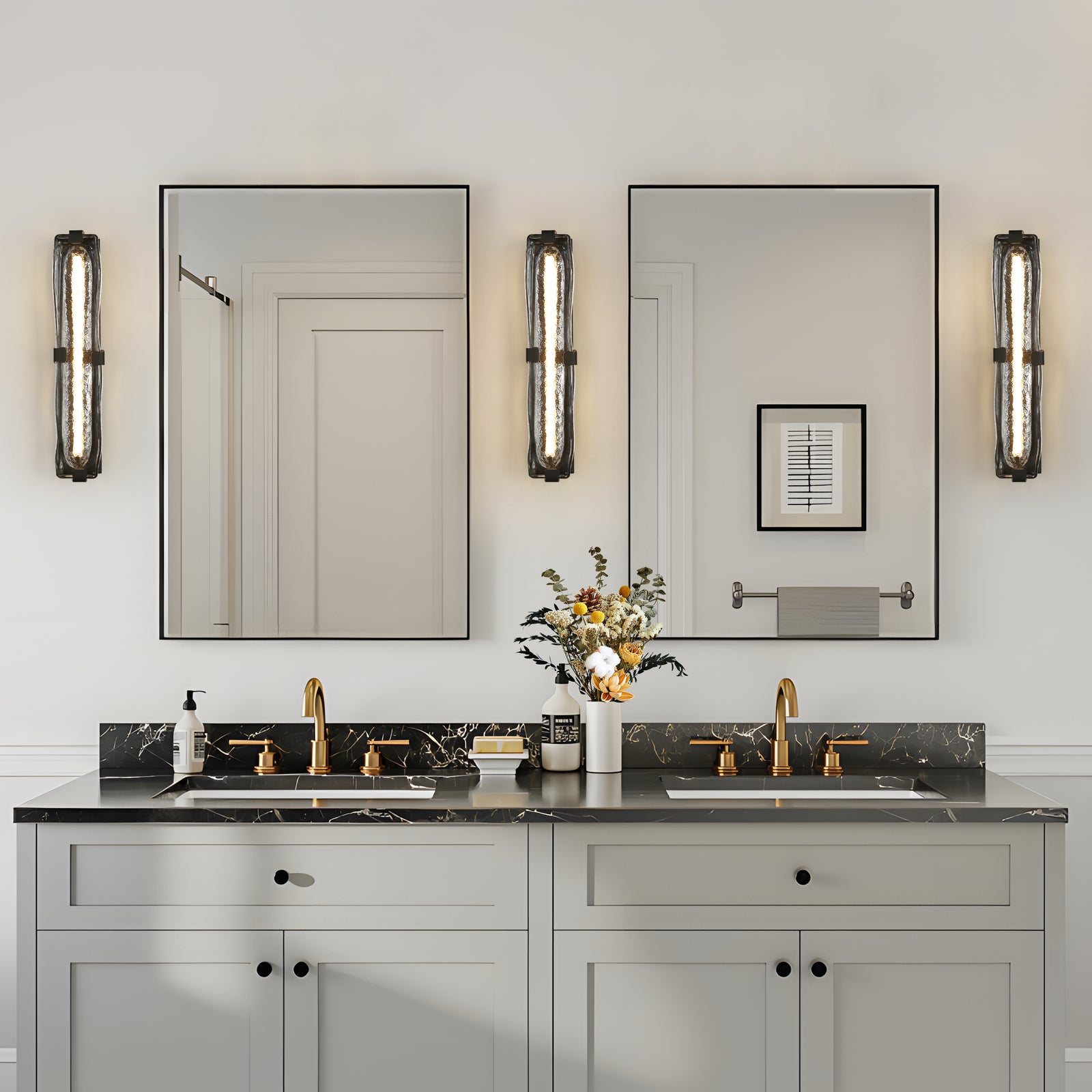 Benson 3-Light Ceiling Light in Matte Black — Belles Lighting
